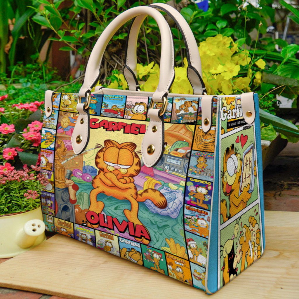 Garfield Leather HandBag AH96 - Hanamango