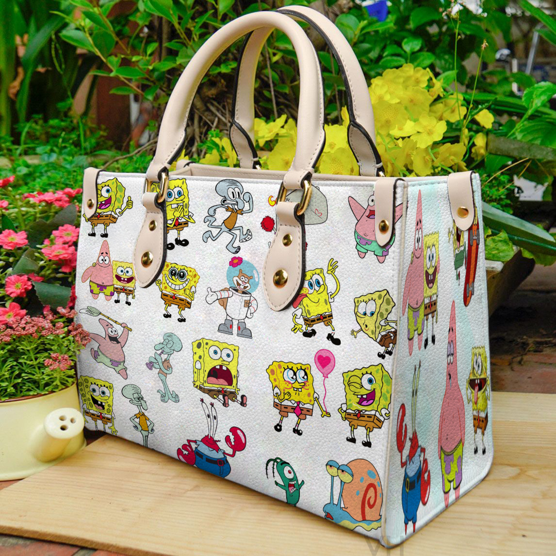 Spongebob Squarepants 2 Leather HandBag VH - Hanamango