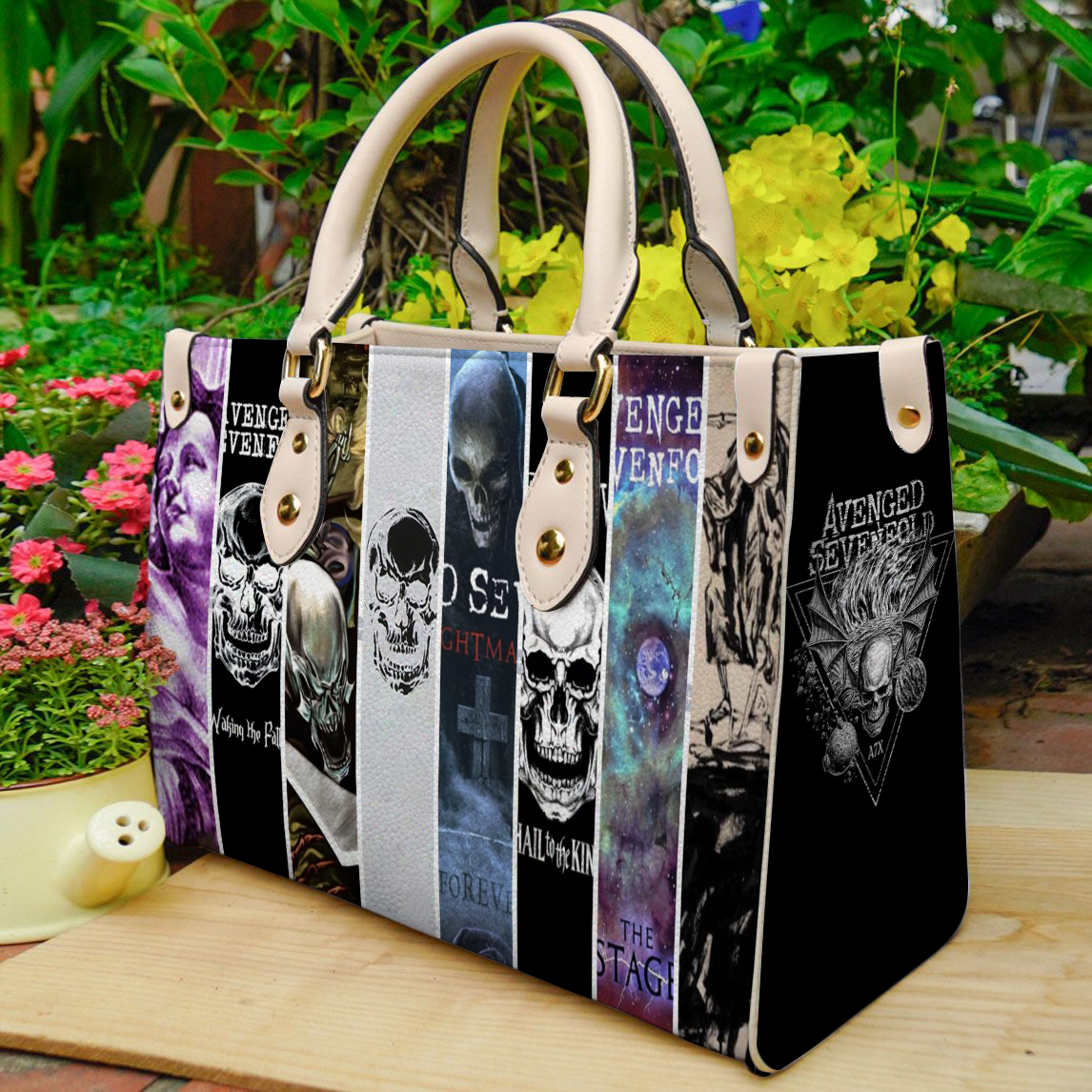 Avenged Sevenfold Leather HandBag AH96 - Hanamango