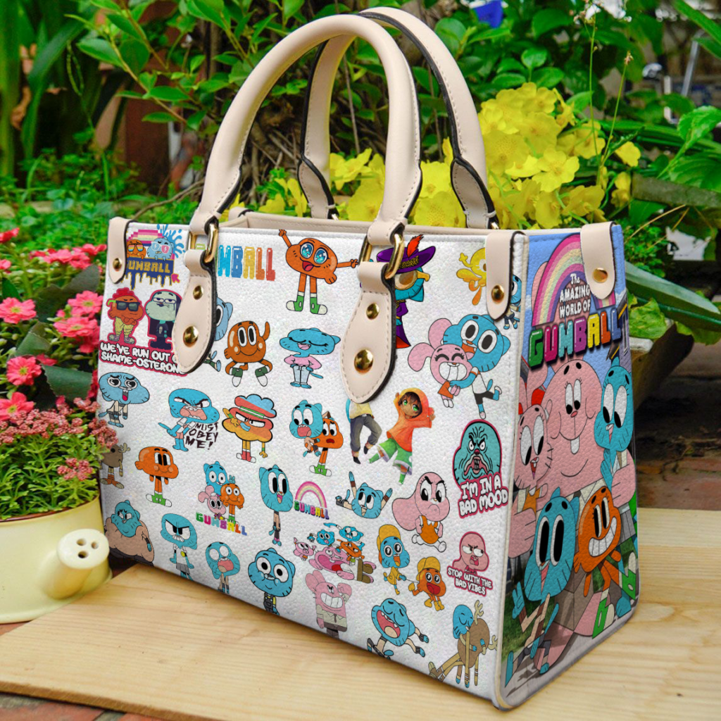The Amazing World Of Gumball Leather HandBag AH96 - Hanamango