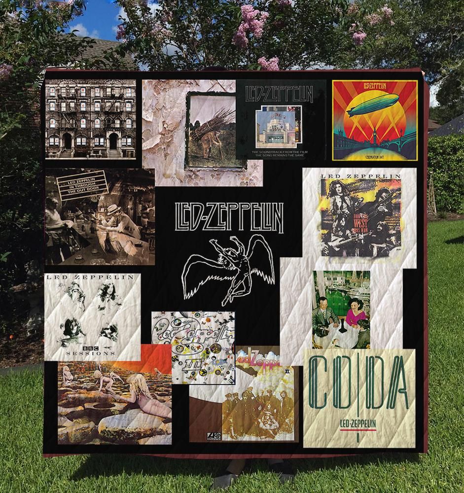 Led Zeppelin 2 Quilt Blanket HM - Hanamango