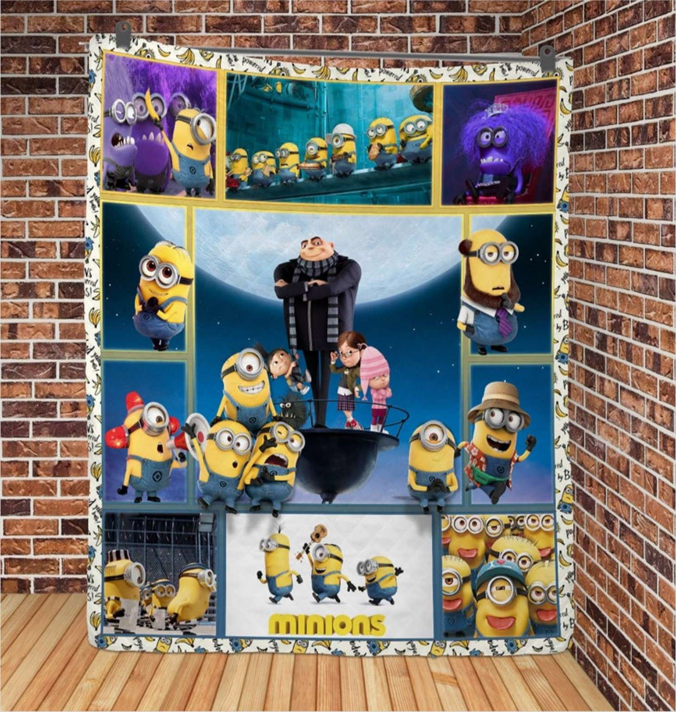 Minions Quilt Blanket NT28 - Hanamango