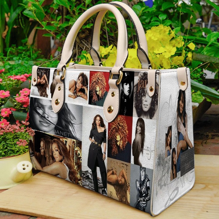 Janet Jackson Leather HandBag NT28 - Hanamango