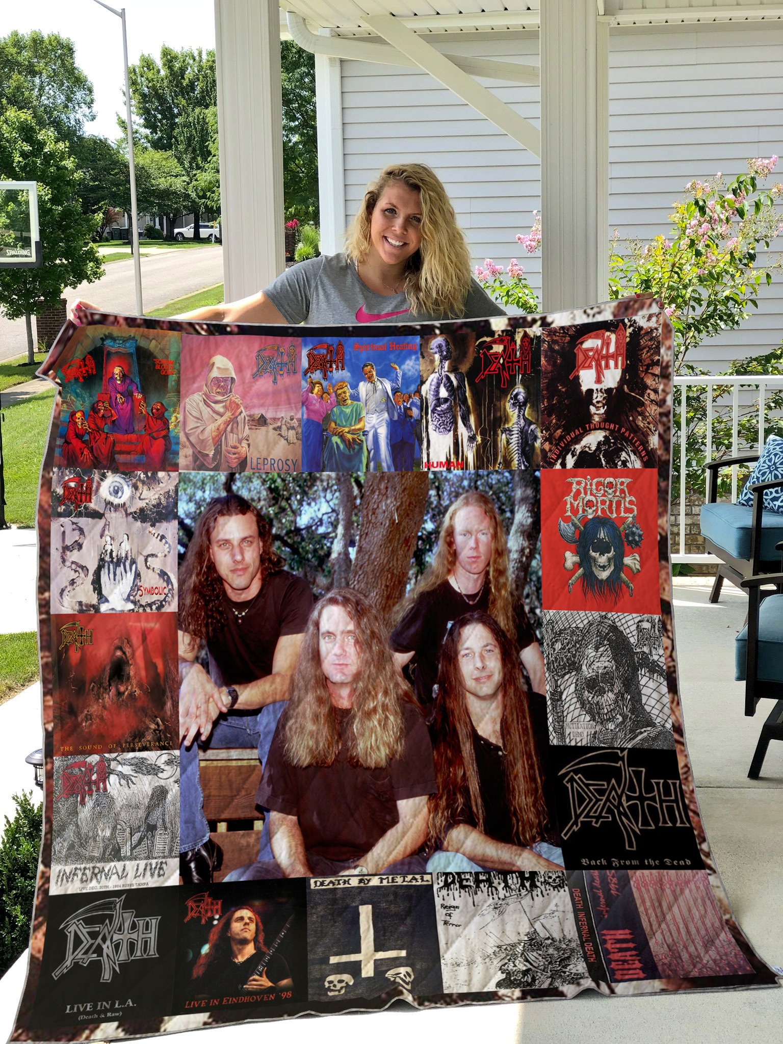 Death Quilt Blanket D95 - Hanamango