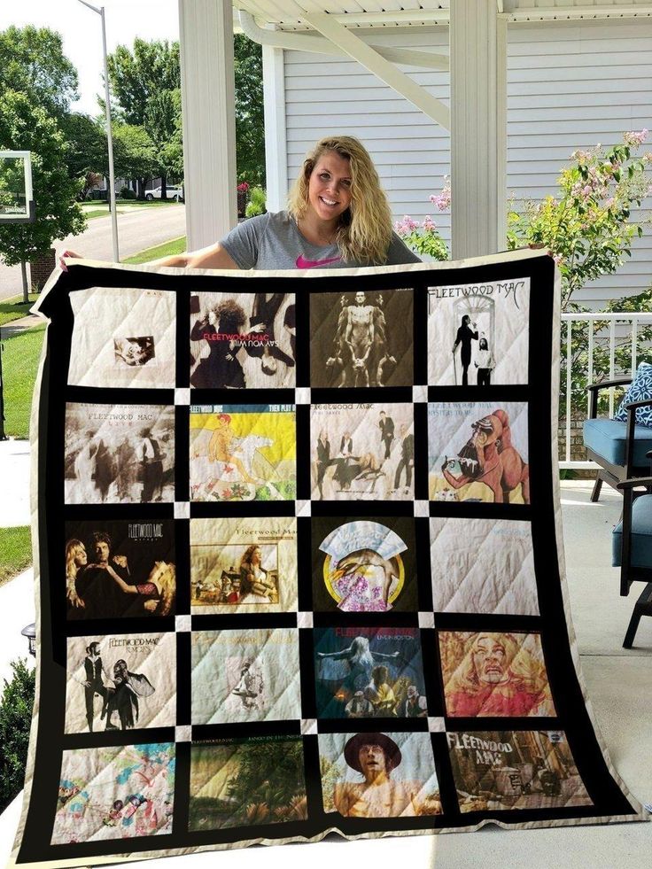 Fleetwood Mac Quilt Blanket HM - Hanamango