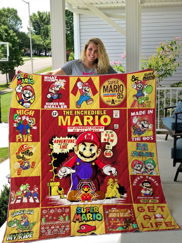 The Super Mario Bros. Super Show! Quilt Blanket HM - Hanamango