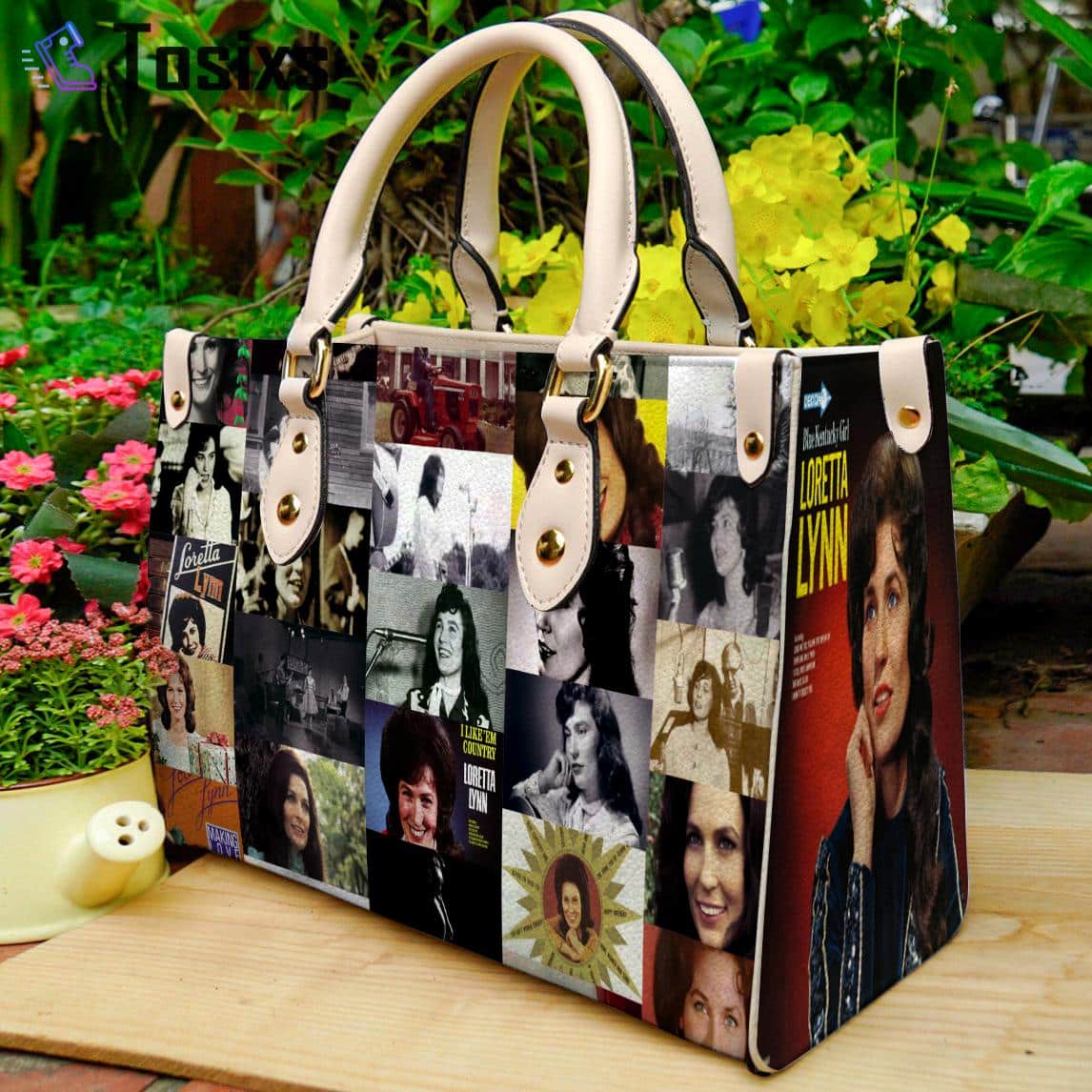 Loretta Lynn Leather HandBag D95 - Hanamango