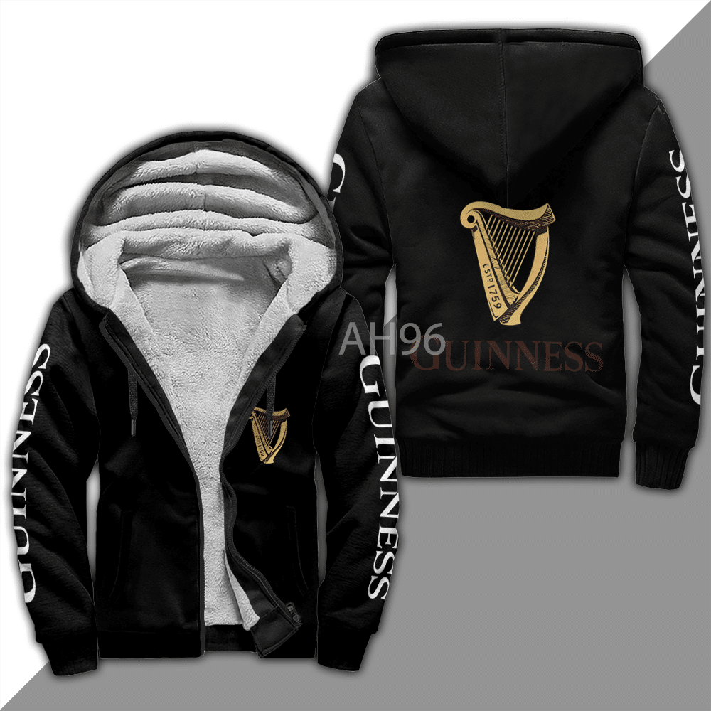 Guinness Fleece Jacket AH96 - Hanamango
