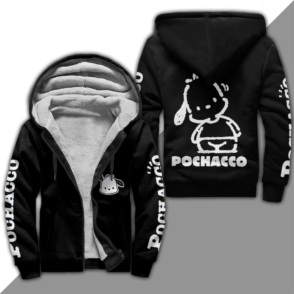 Pochacco Fleece Jacket D95 - Hanamango