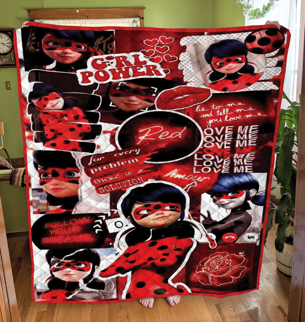Miraculous Ladybug Quilt Blanket NT28 - Hanamango