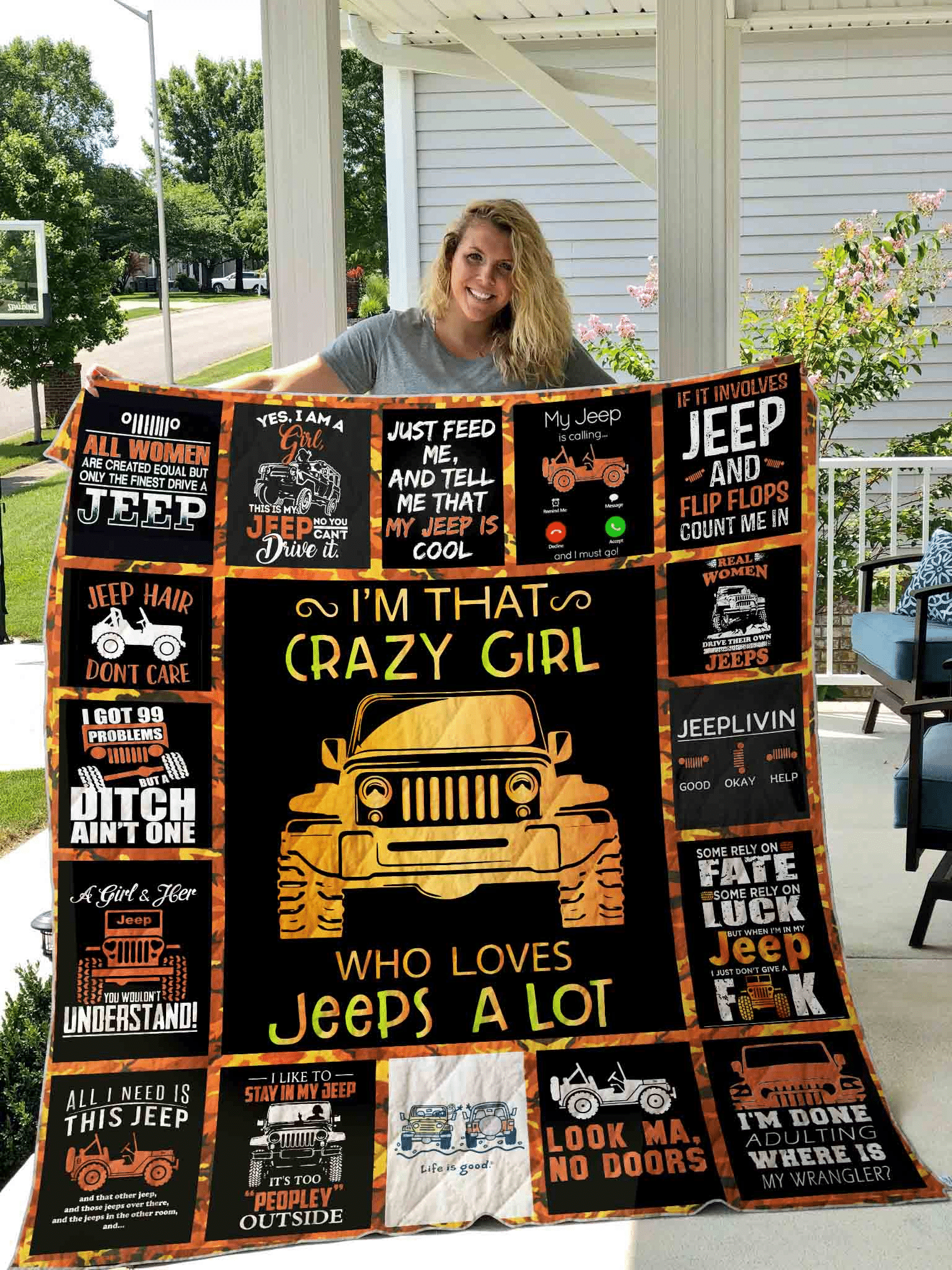Jeep 1 Quilt Blanket NT28 - Hanamango