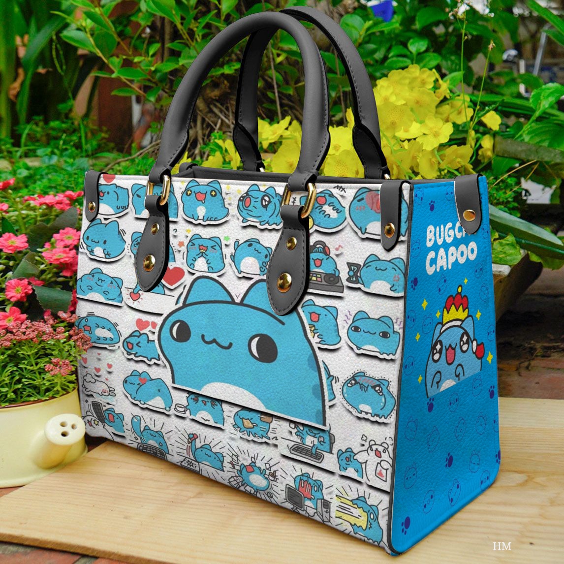 Bugcat capoo Leather HandBag AH96 - Hanamango