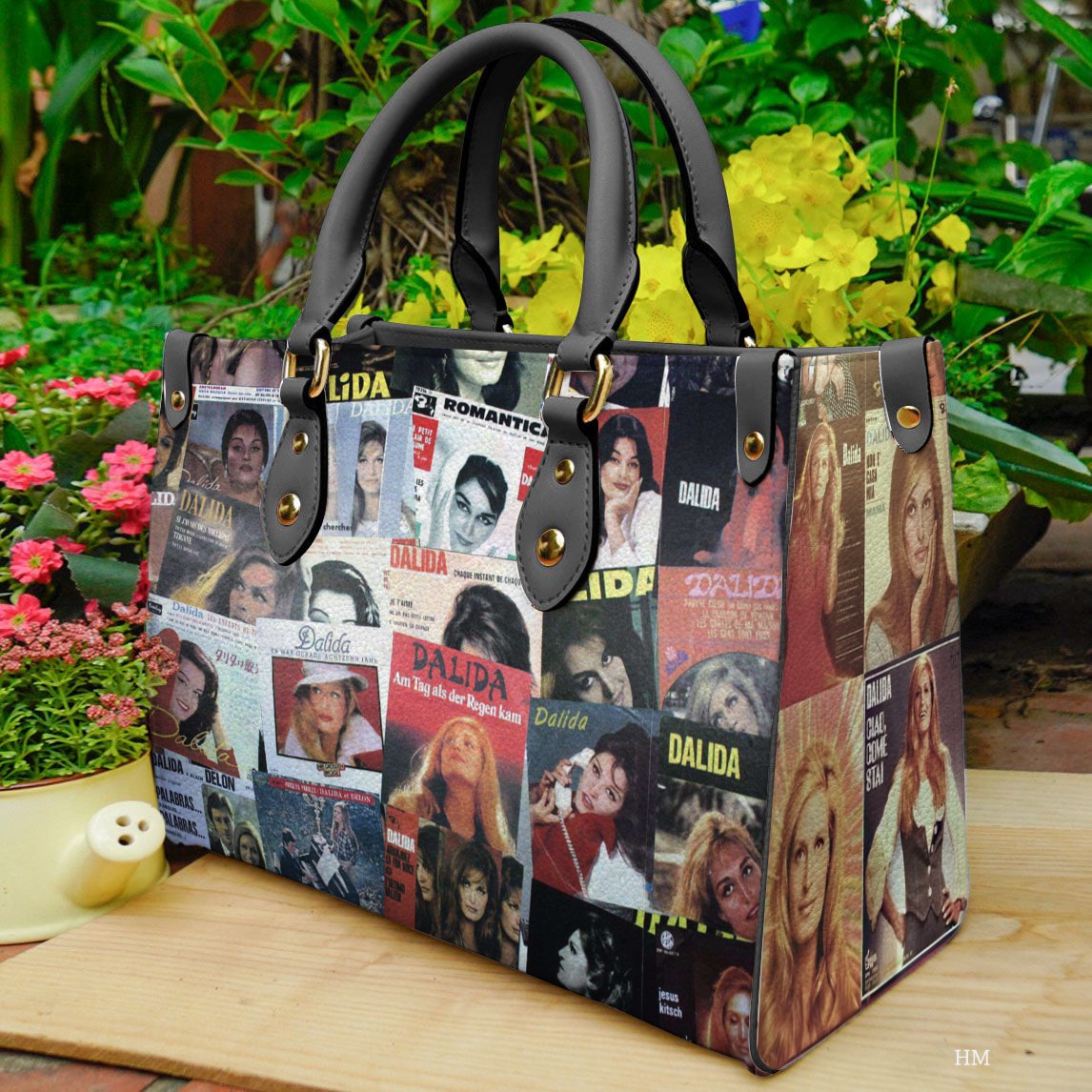 Dalida 1 Leather HandBag AH96 - Hanamango