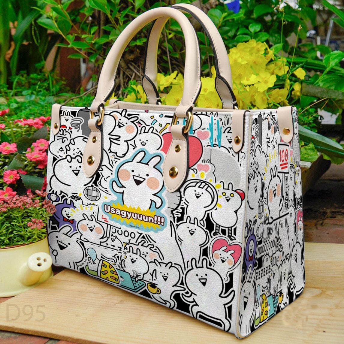 Usagyuuun 1 Leather handbag AH96 - Hanamango