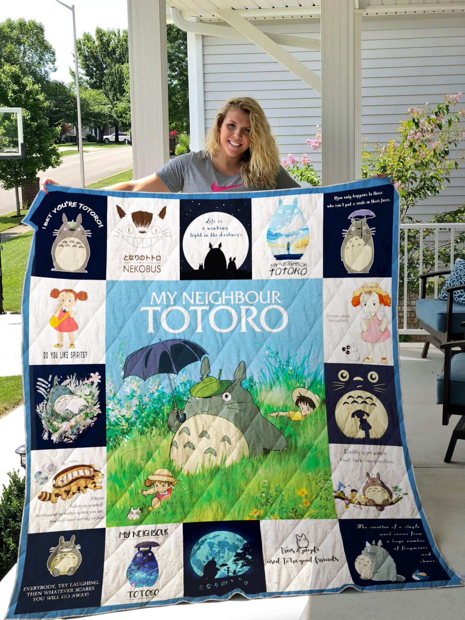 My Neighbor Totoro 1 Quilt Blanket AH96 - Hanamango