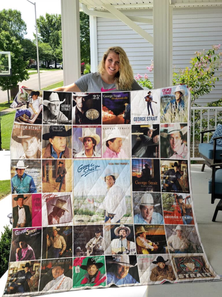 George Strait 2 Quilt Blanket AH96 - Hanamango