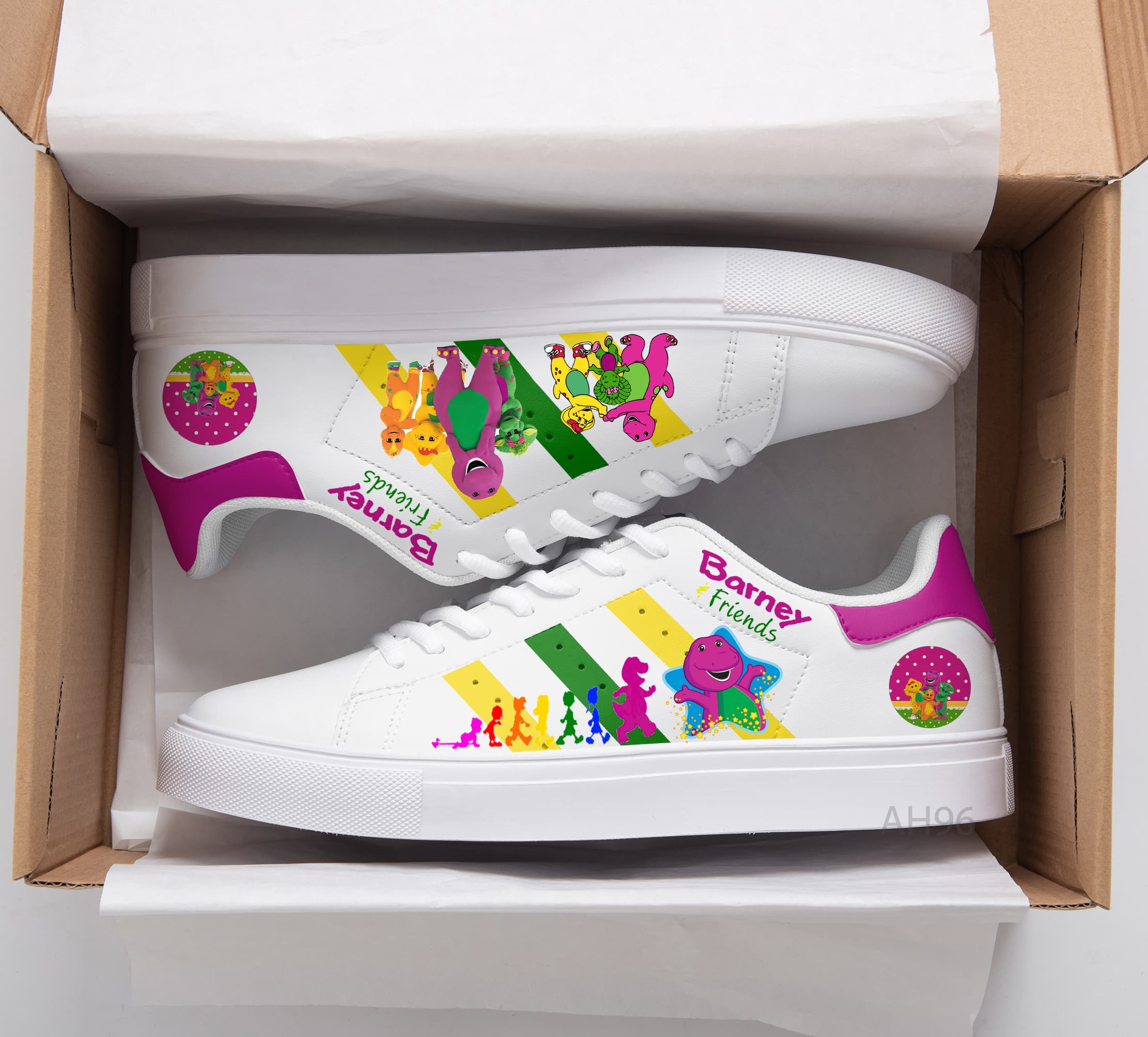 Barney and Friends Skate New Shoes AH96 - Hanamango
