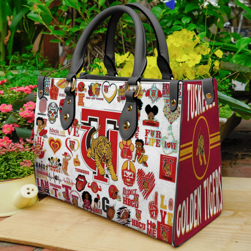 Tuskegee Golden Tigers 1 Leather HandBag AH96 - Hanamango