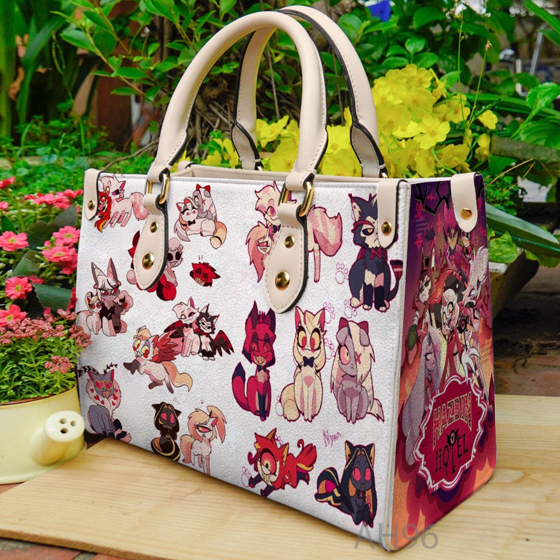 Hazbin Hotel Leather HandBag AH96 - Hanamango