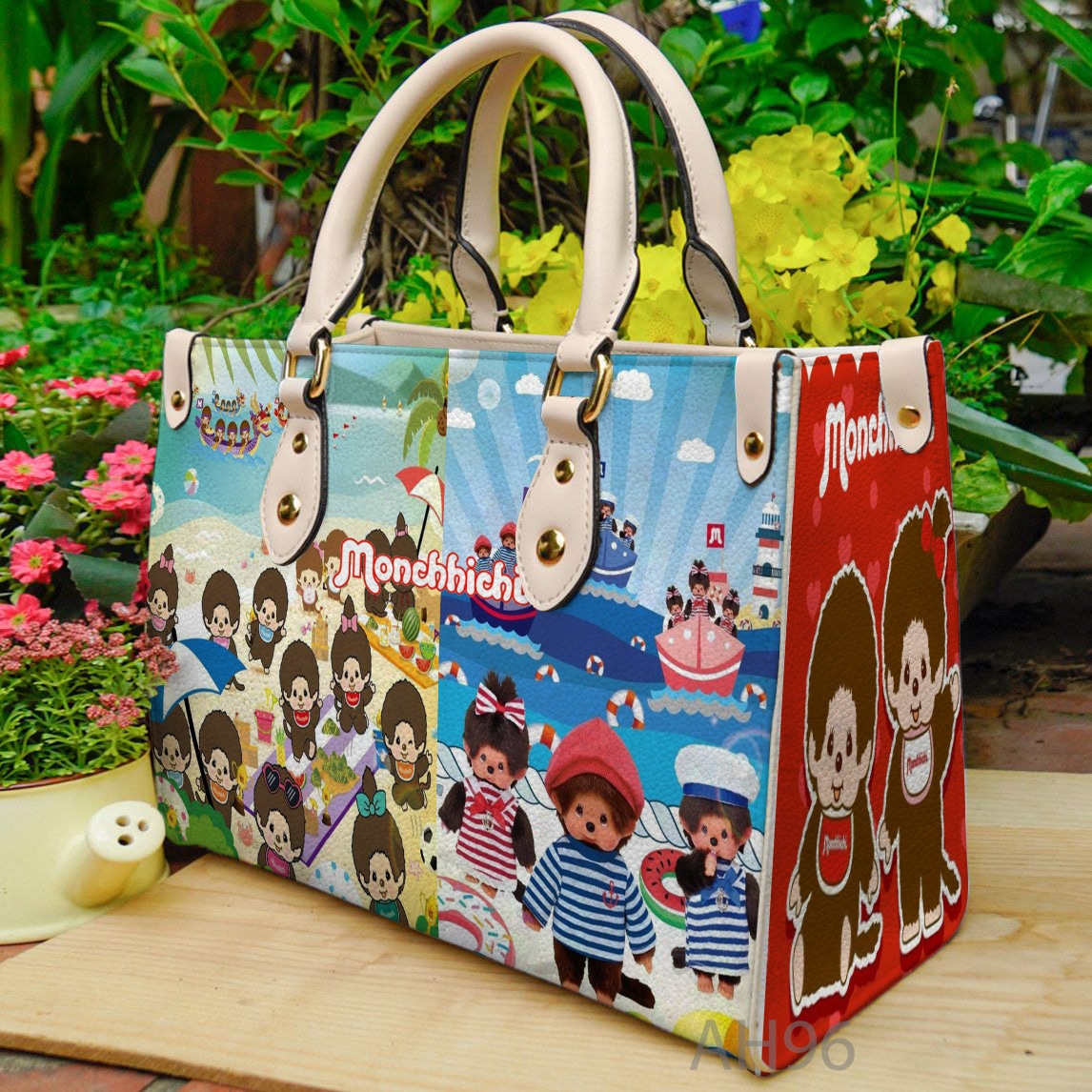 Monchhichi Leather HandBag AH96 - Hanamango