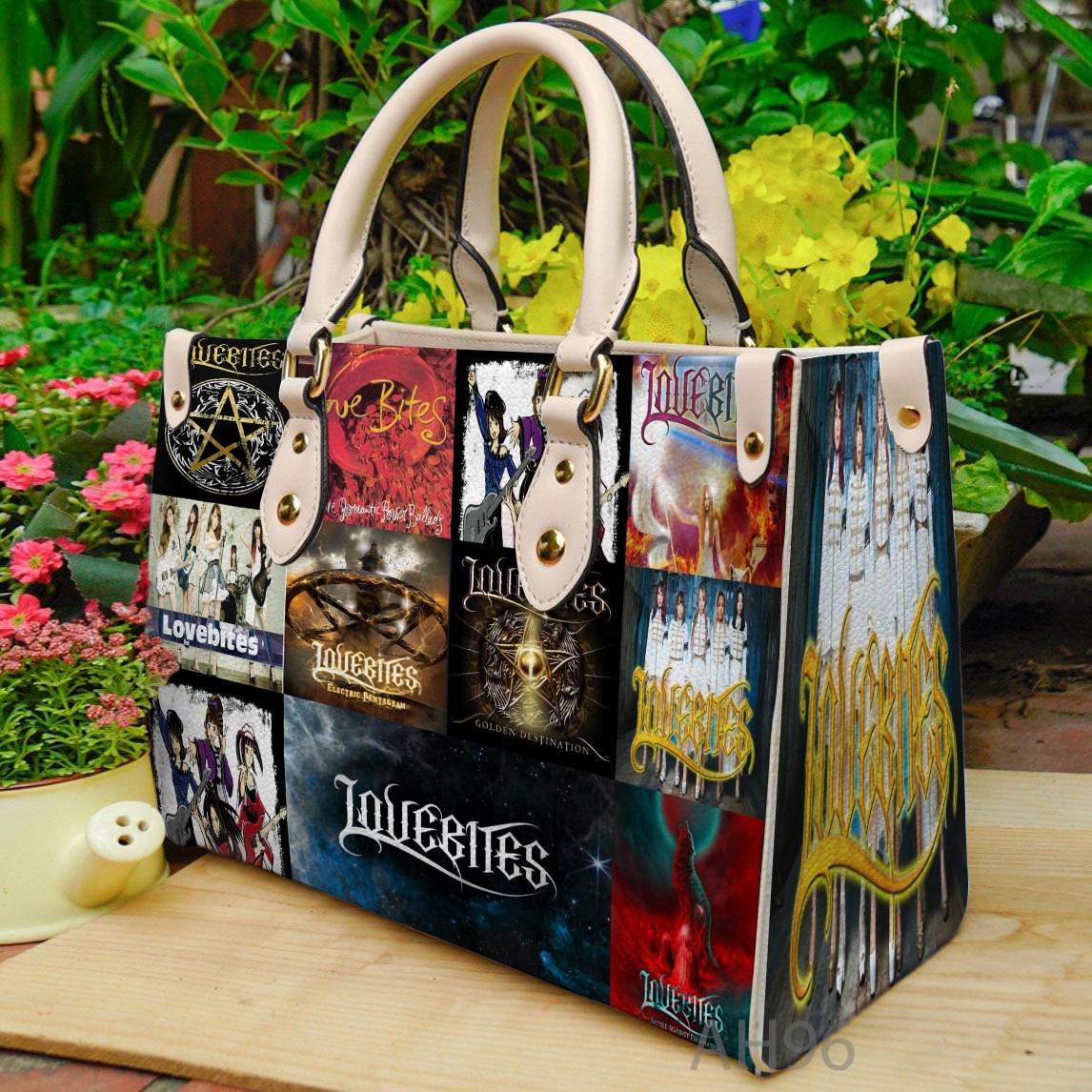 Lovebites Leather HandBag AH96 - Hanamango