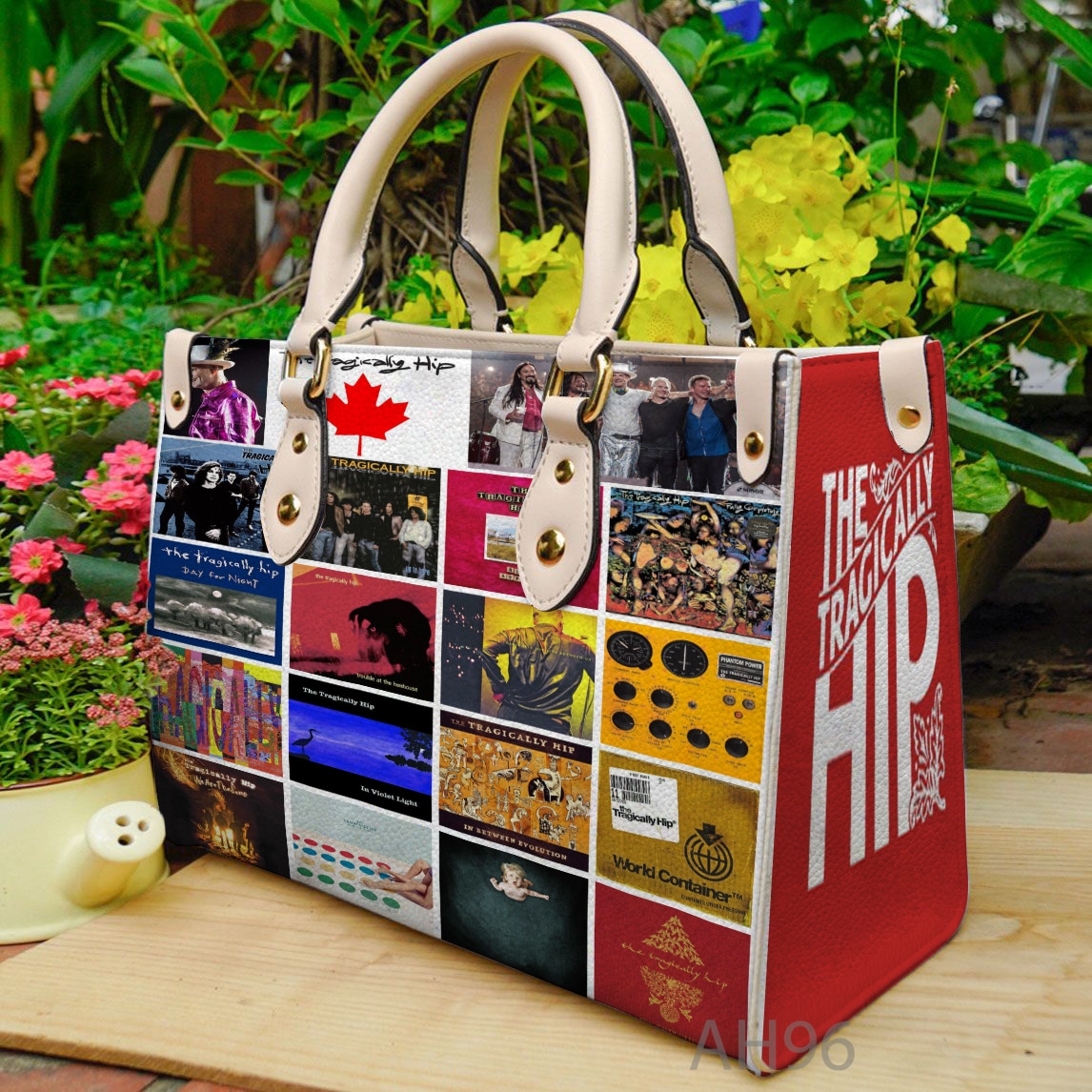 The Tragically Hip Leather HandBag AH96 - Hanamango