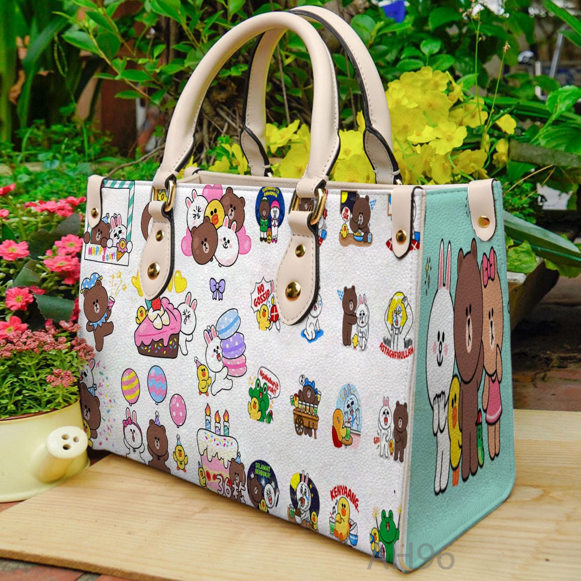 Line Friends Leather HandBag AH96 - Hanamango