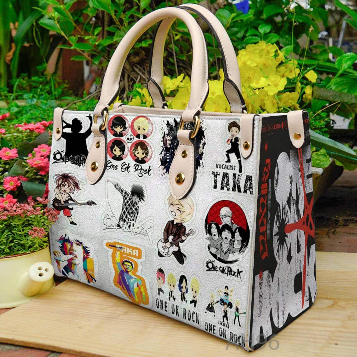 One Ok Rock Leather 1 HandBag AH96 - Hanamango