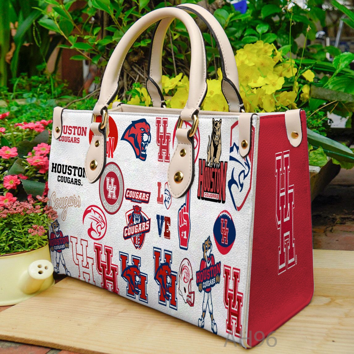 Houston Cougars Leather HandBag AH96 - Hanamango