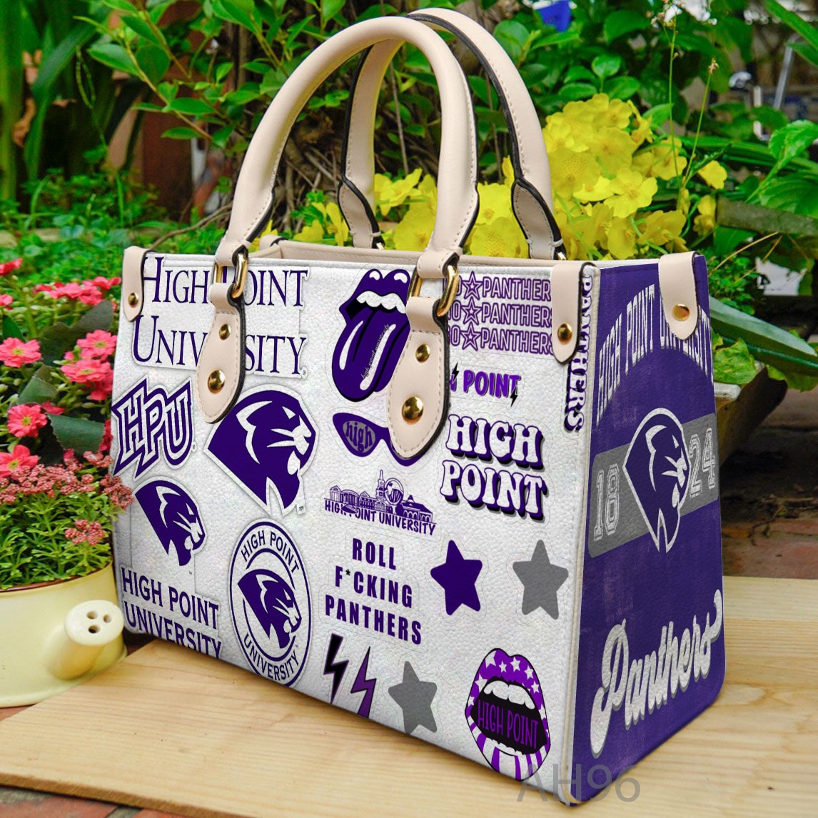 High Point Panthers Leather HandBag AH96 - Hanamango